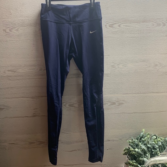 Nike | Pants & Jumpsuits | Nike Navy Blue Workout Exercise Dry Fit ...